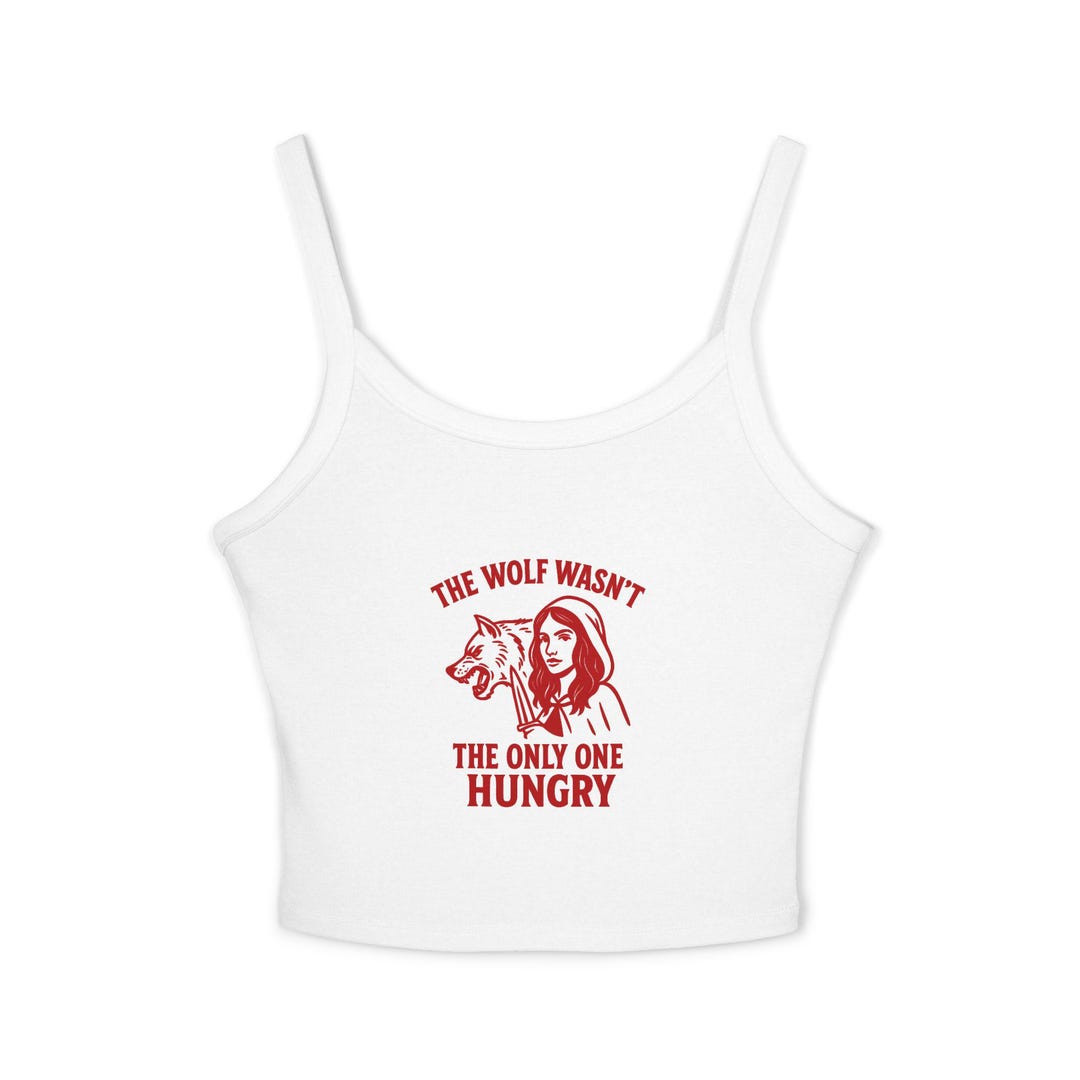 Women's Riding and the Wolf Spaghetti Strap Tank Top - Etsy
