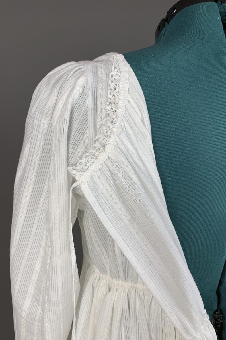 Milky Regency Dress With Lace - Etsy UK