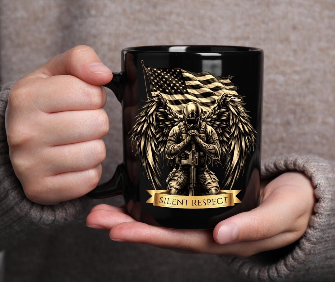 Silent Respect – Heavenly Warrior Mug | Veteran Gift of Honor ...