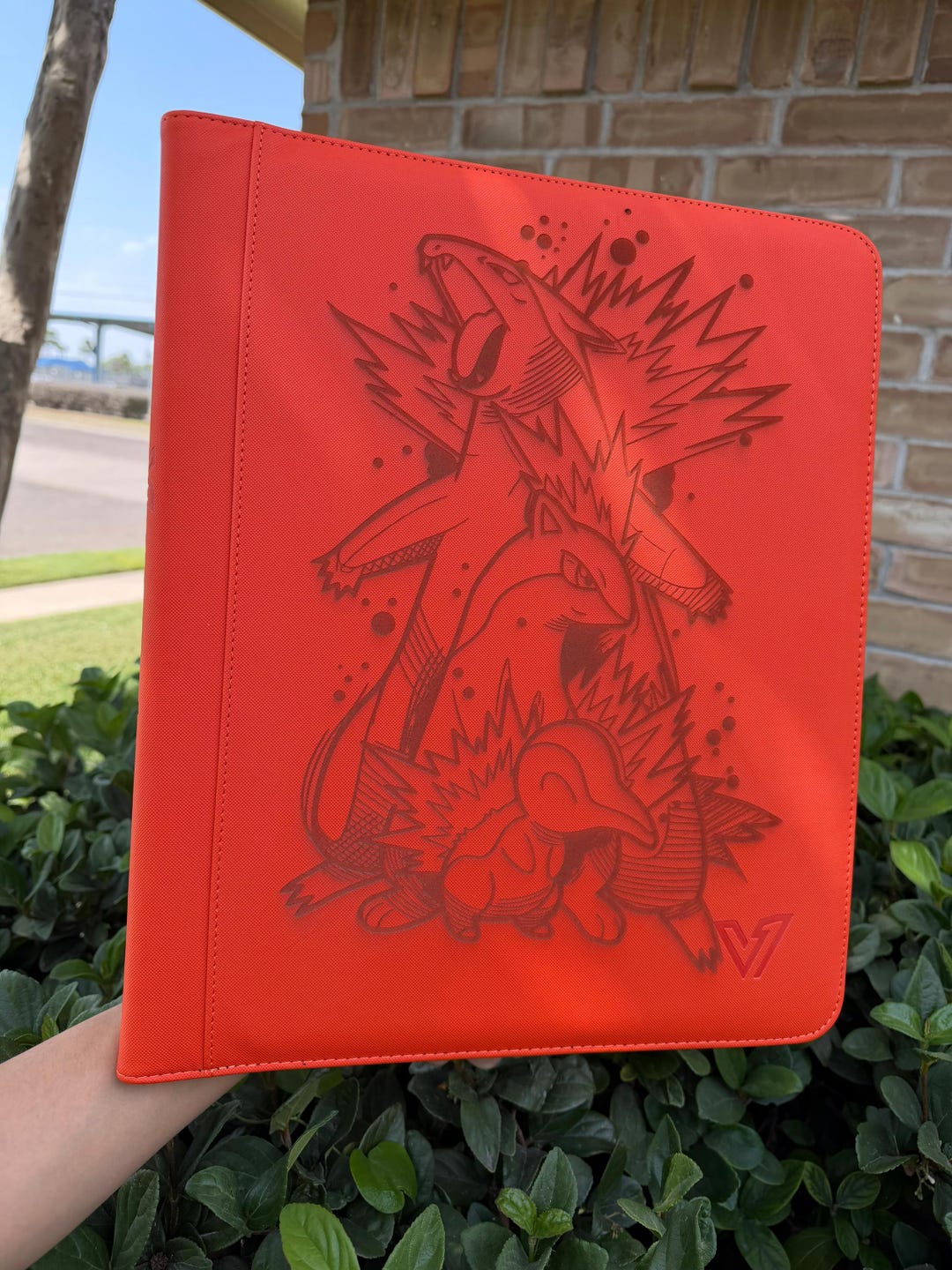 Custom Pokemon Typhlosion Evolution Line Laser Engraved 9 Pocket Top ...