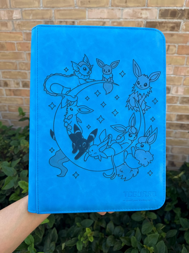 Custom Pokemon Eeveelutions Laser Engraved 9 Pocket Binder - Etsy