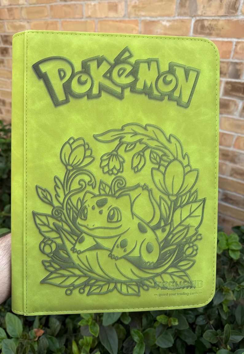 Custom Pokemon Laser Engraved 9 Pocket Bulbasaur Binder - Etsy