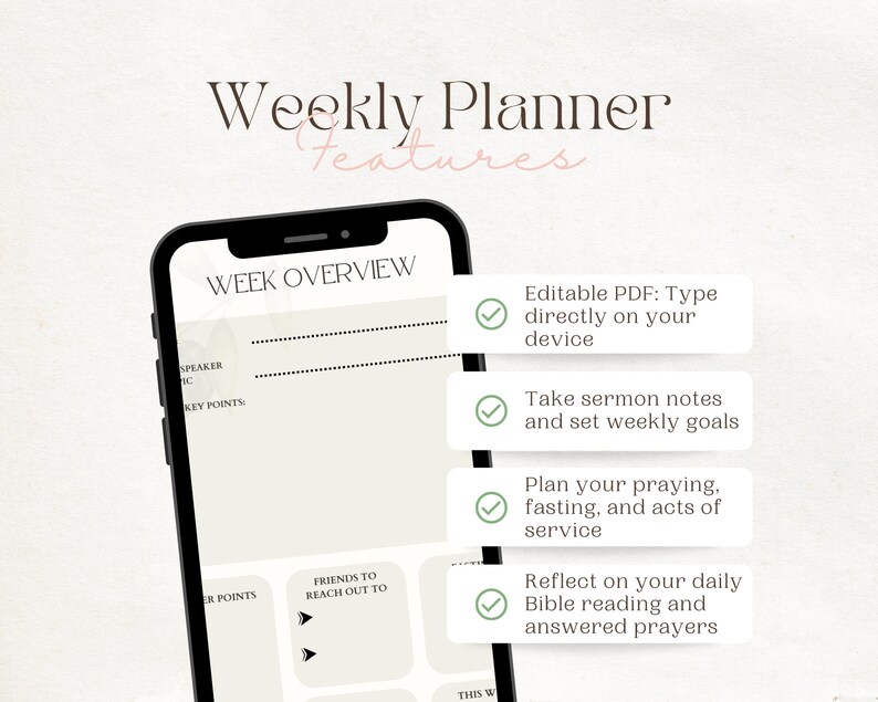 Editable Christian Walk Planner | Digital Faith Journal PDF for Prayer ...