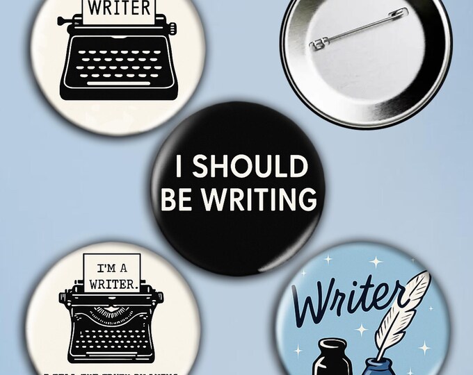 Antagonist Pin, Writer Pin, Evil Pin, Blogger Pin, Writer Accessory ...