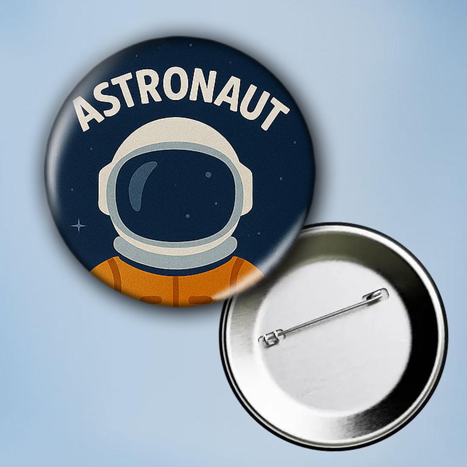 Astronaut Pin Set: Space Themed Badges (4 Pcs) - Etsy