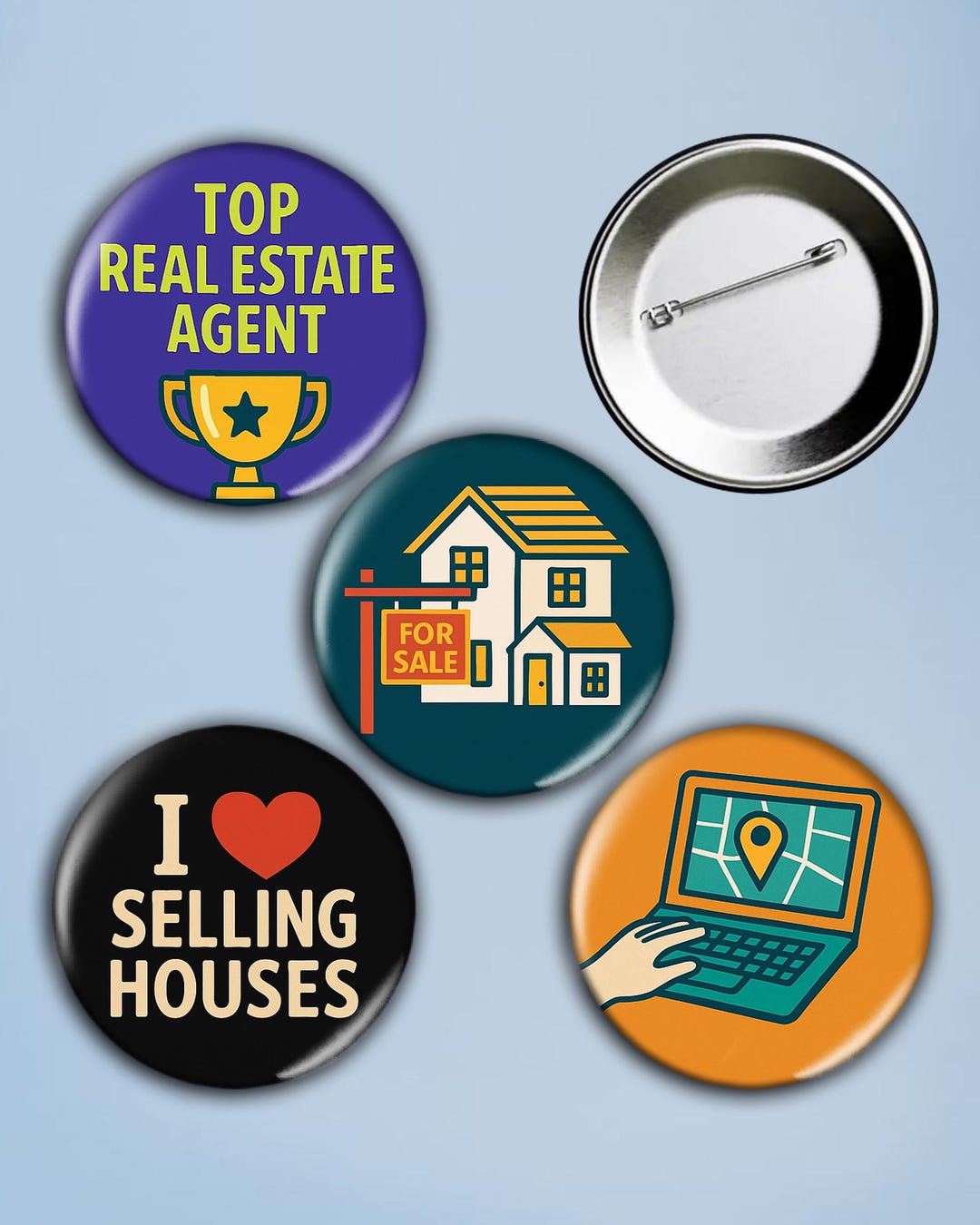 Real Estate Agent Pin Set – 4 Pcs - Etsy