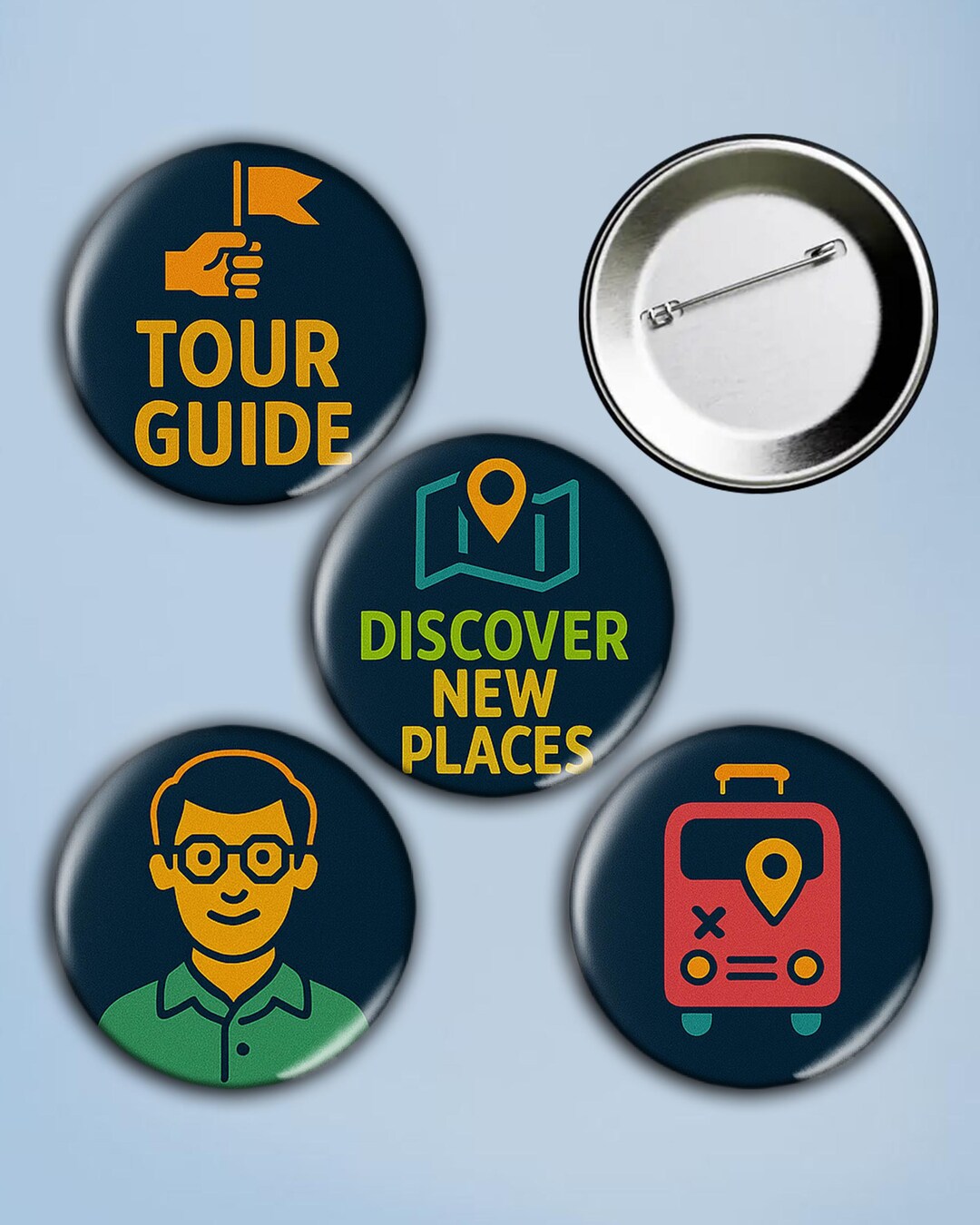 Tour Guide Badge Set • 4pcs - Etsy