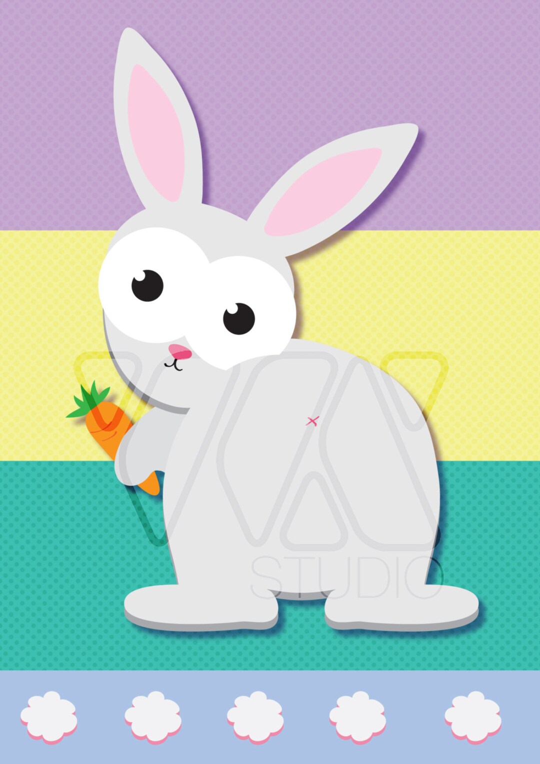 Pin the Tail on the Easter Bunny Children Kids Party Game - Etsy