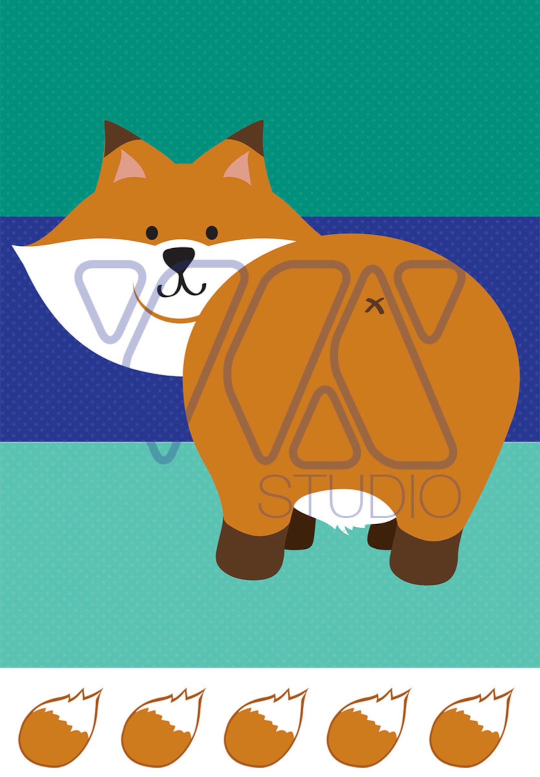 Épingler la queue sur lAnimal renard thème amusant jeu parti de la ...