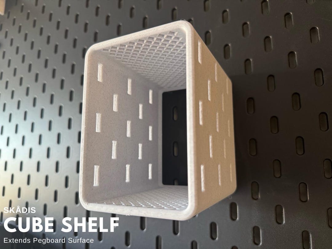 Cube Shelf for SKÅDIS - Extends Pegboard Surface - Etsy