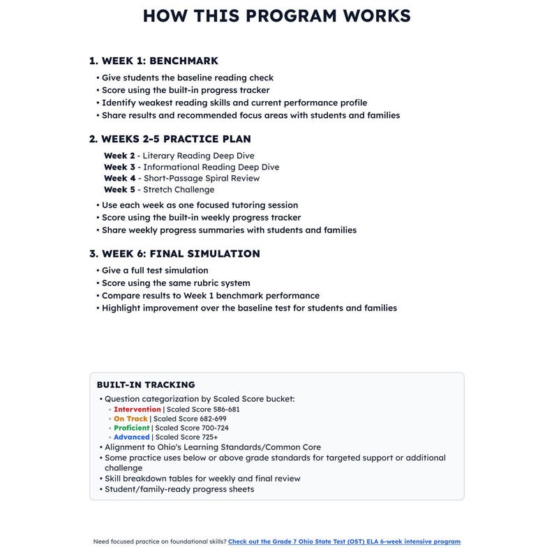 8 Klasse Ohio State Test ELA | 6-Wochen-Test-Vorbereitungsprogramm ...