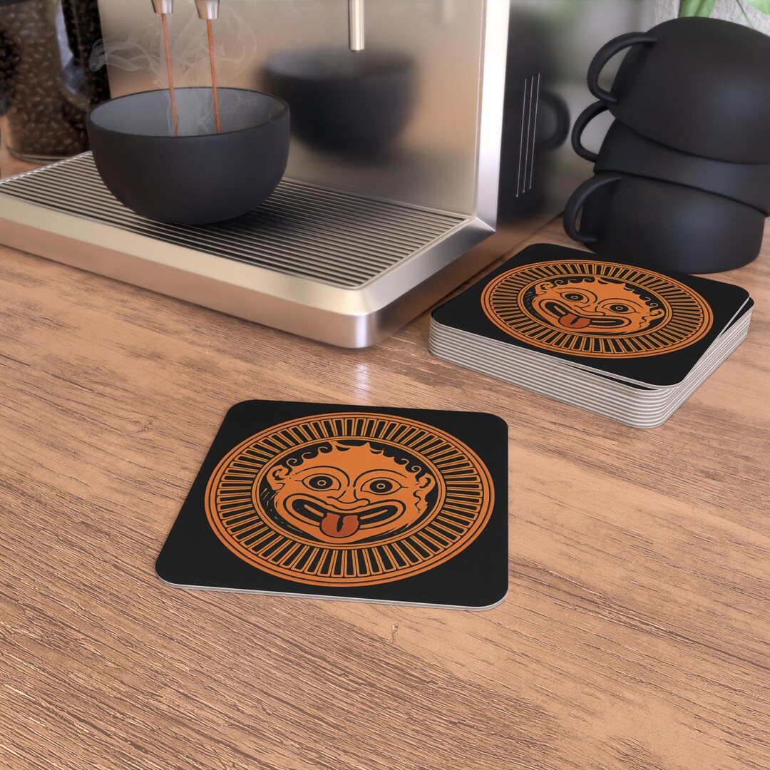 100-piece, Matte Hardboard Ancient Greek Coaster (kylix Design #22) - Etsy