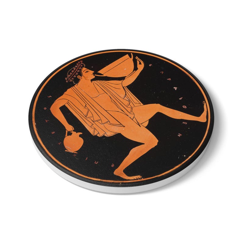 Ancient Greek Coaster (kylix Design #1) - Etsy