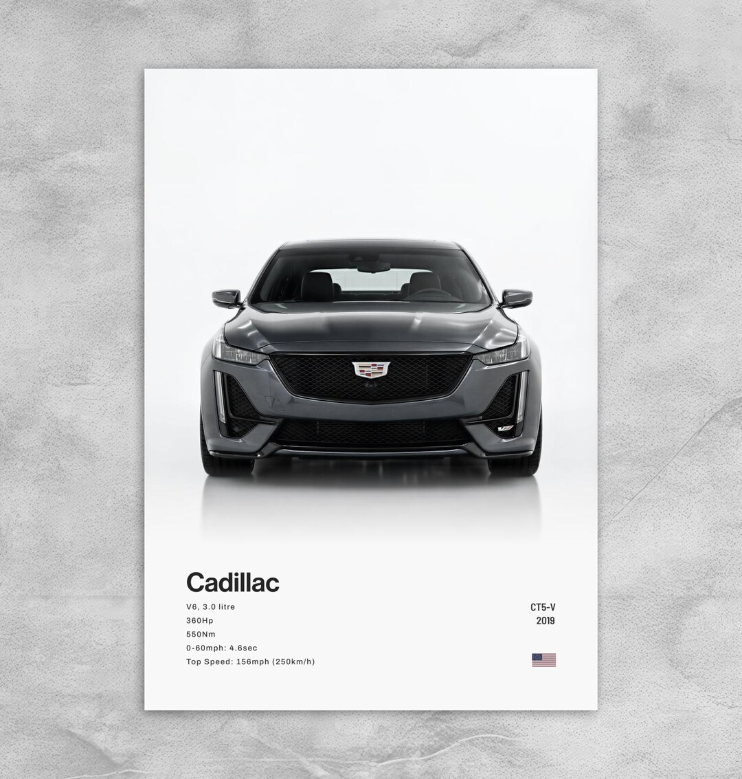 Cadillac CT5-V Poster - Etsy