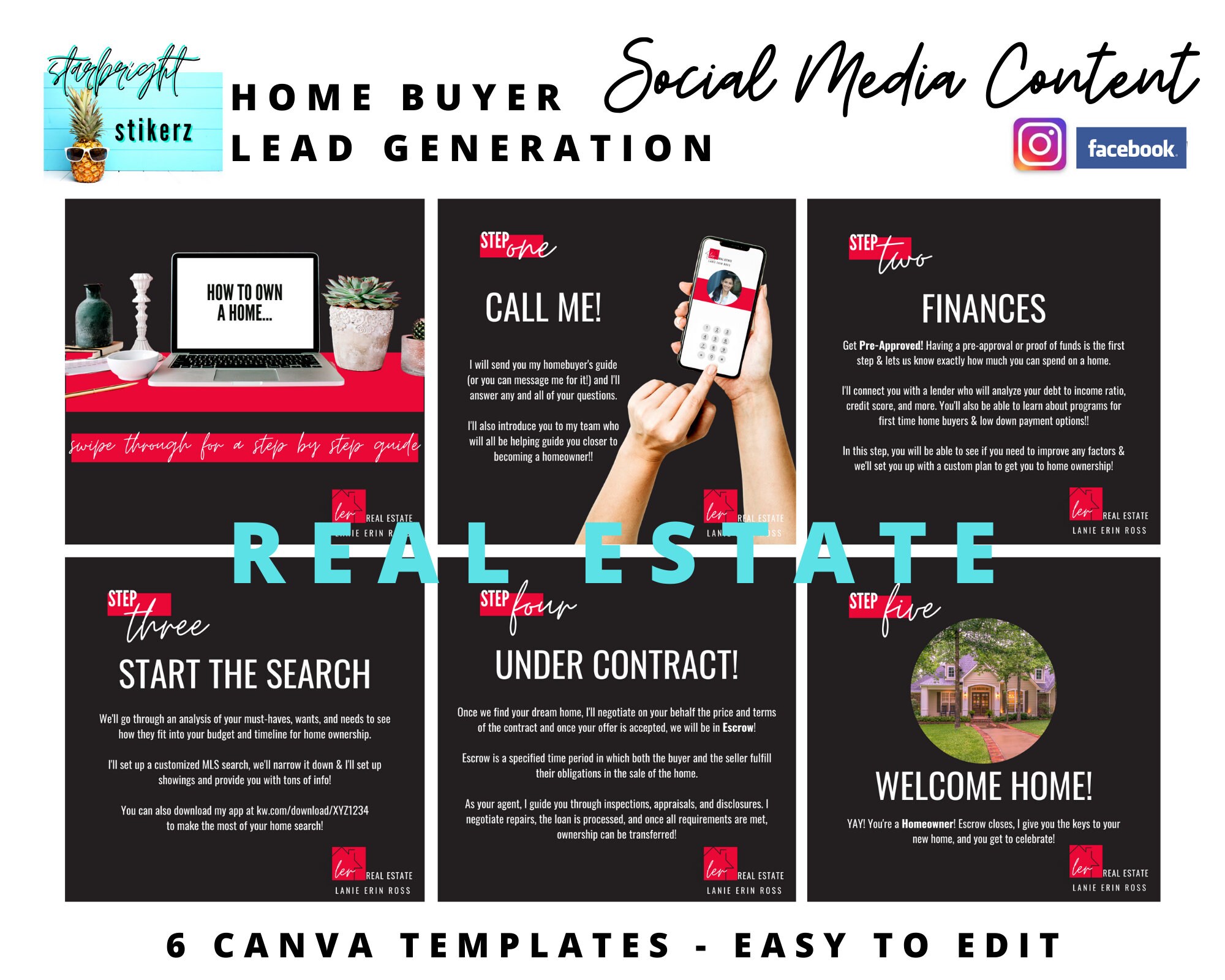 Successful Real Estate Lead Generation Social Media Content Home Buyer ...