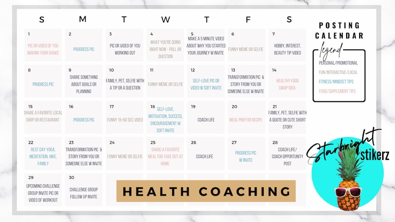 Recruit Coaches & Clients Thru Social Media | 30 Days - Monthly Plan ...