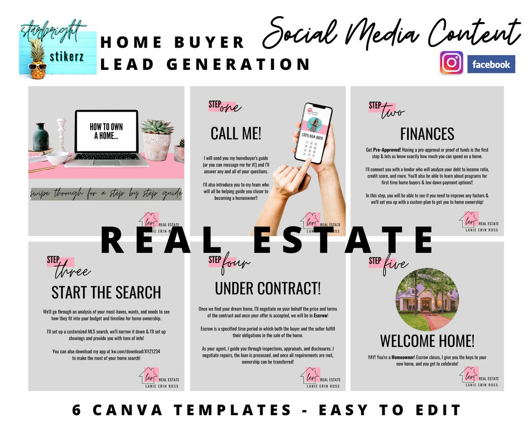 Successful Real Estate Lead Generation | Social Media Content | Home ...