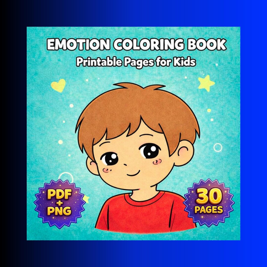 Feelings Coloring Pages for Kids | Emotions Coloring Book | Printable ...