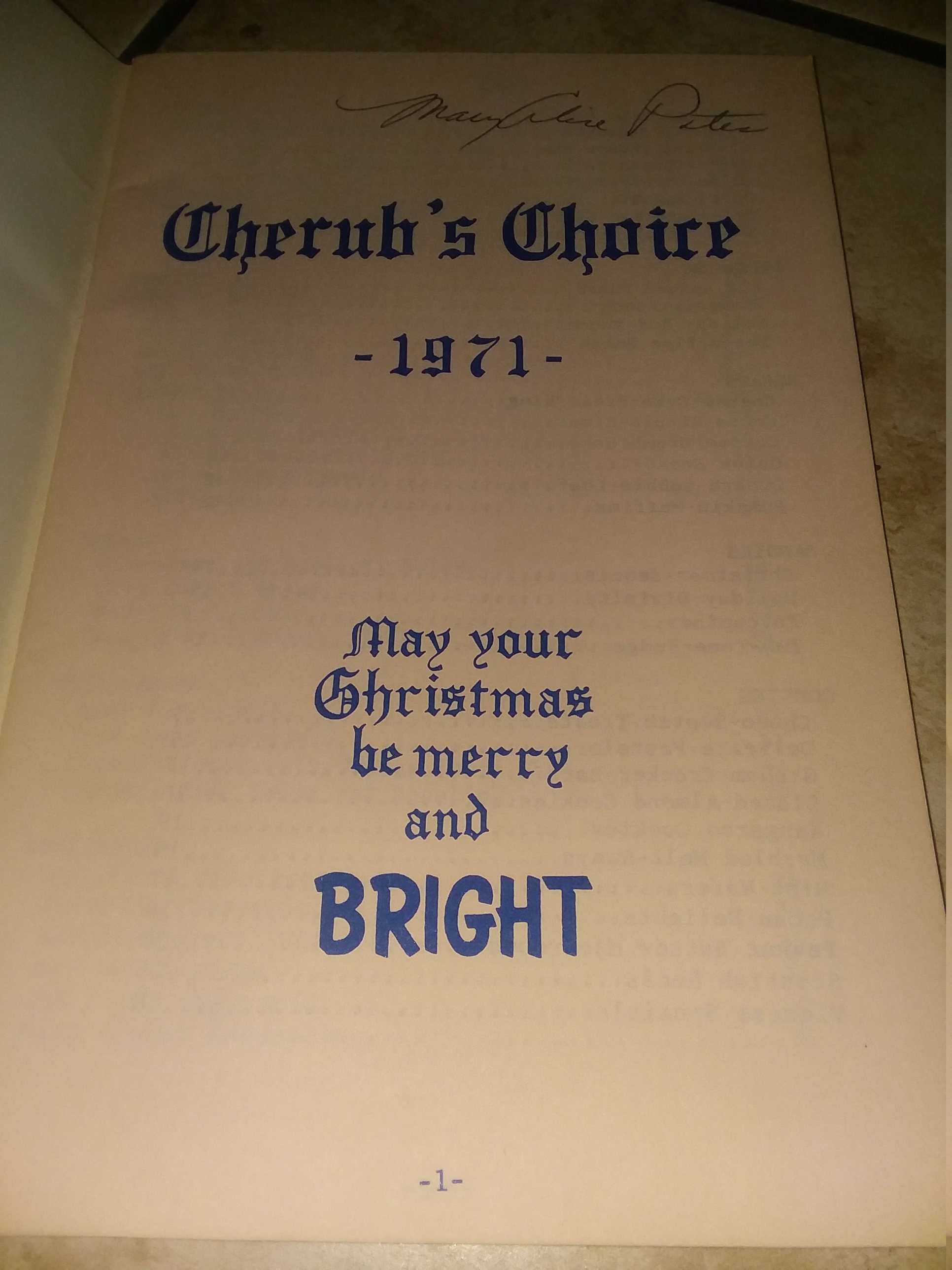 VEPCO Christmas Cook Booklet Cherubs Choice 1971 Recipes May - Etsy UK