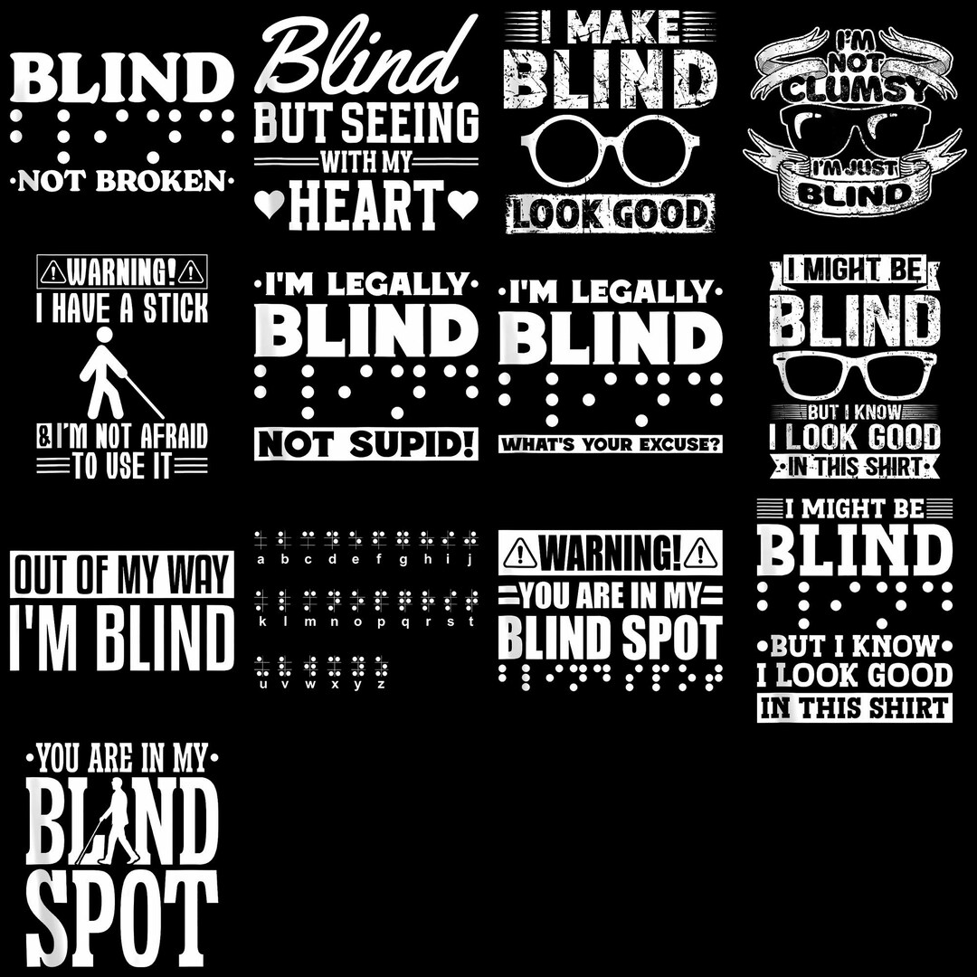 Funny Blindness Awareness PNG – Humor Clipart for Blind People ...