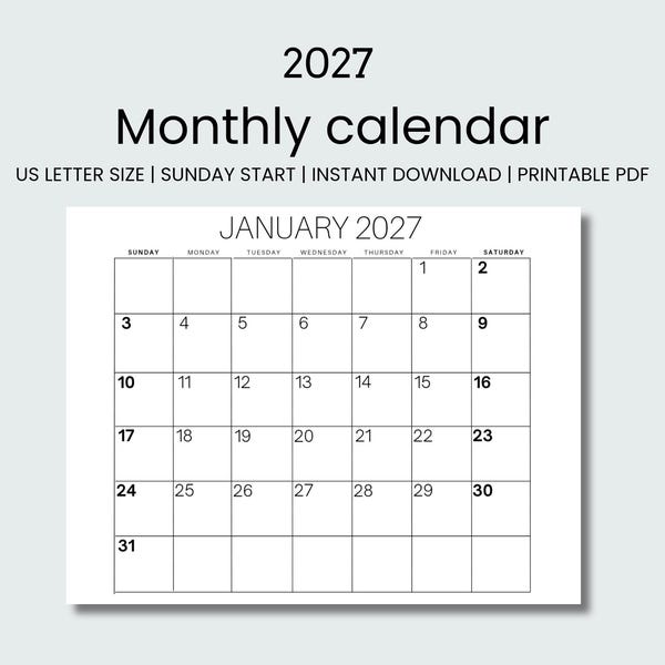 Wall Planner 2027 - Etsy UK