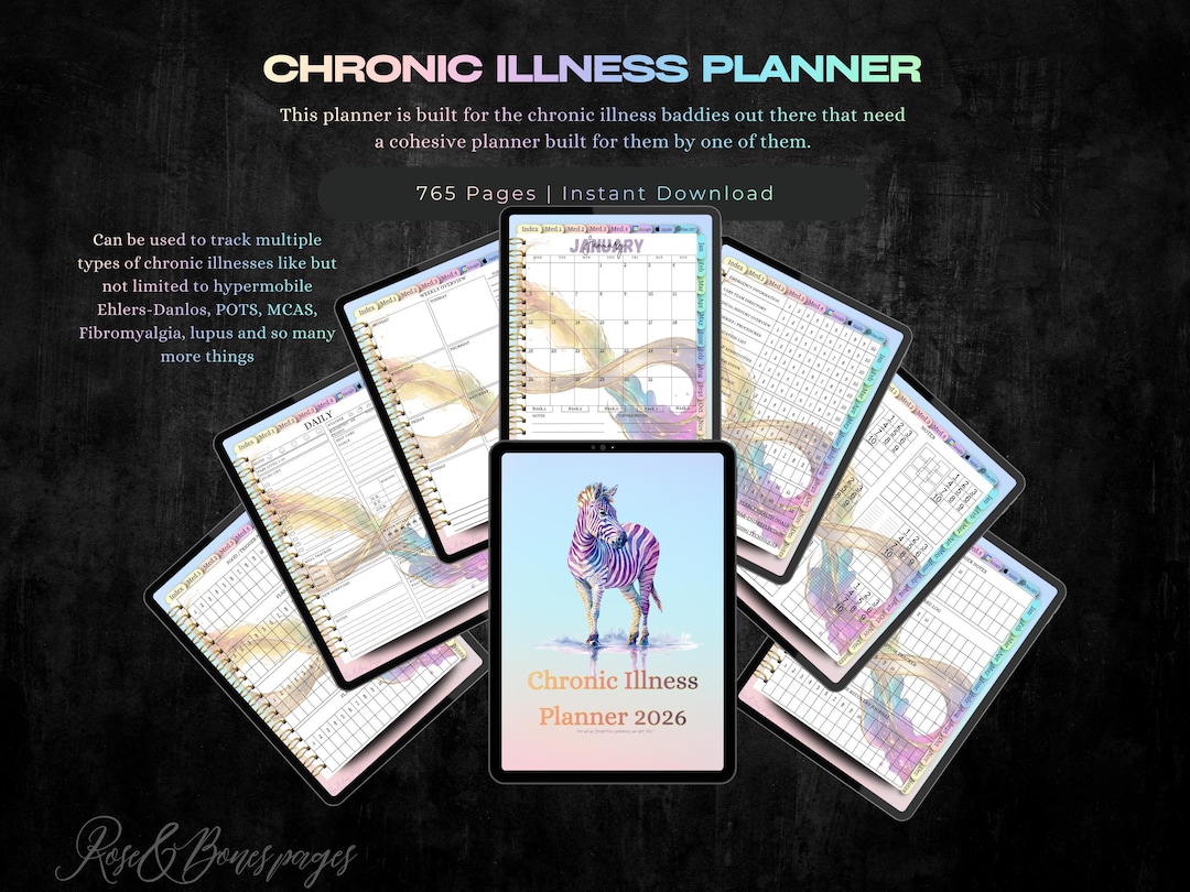 Hypermobile Ehlers-danlos & POTS Planner | ADHD, Autism, Audhd Friendly ...