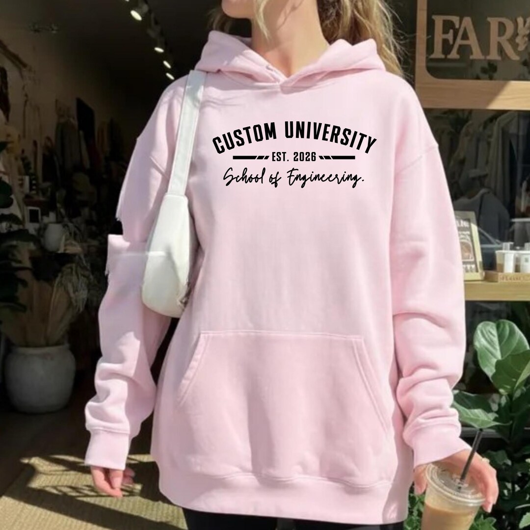 School of Engineering Hoodie | Collegiate STEM Apparel, Graduation Gift ...