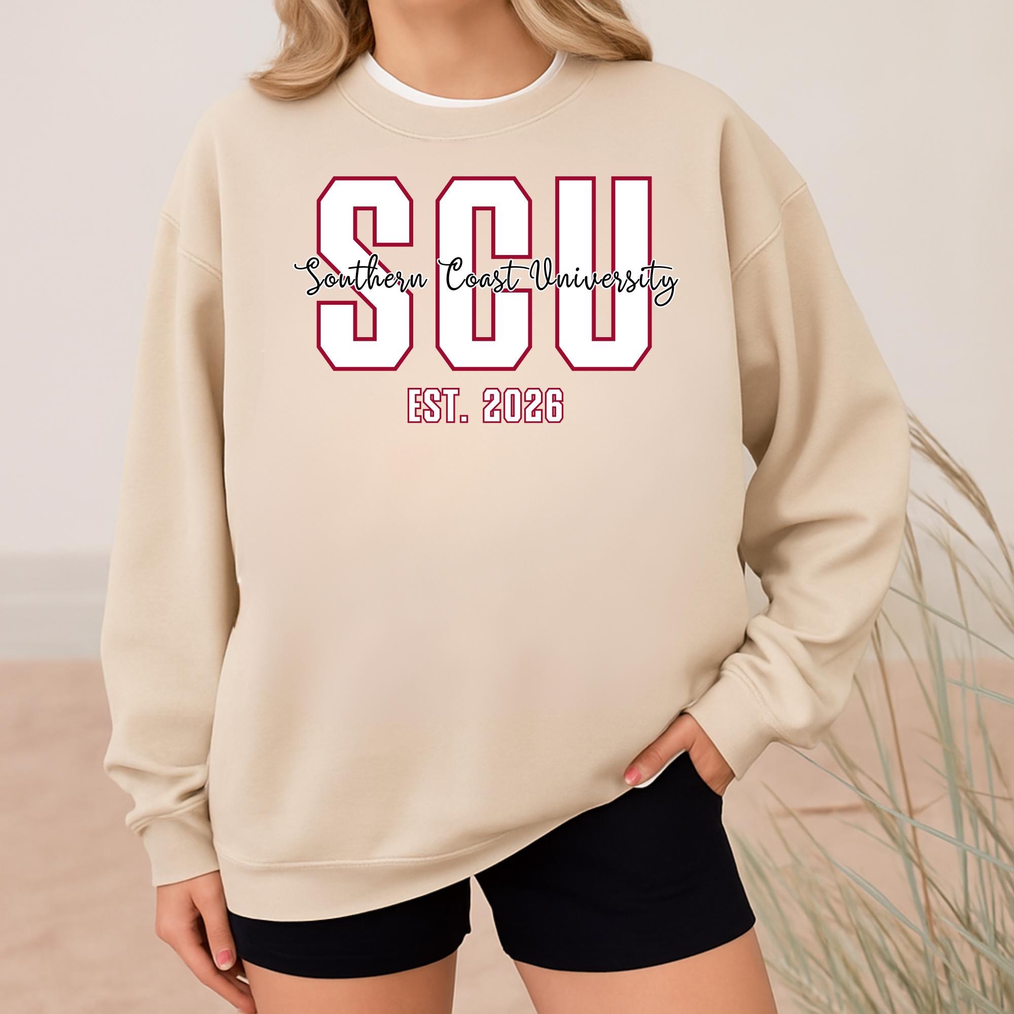 SCU University Shirt, Southern Coast University Sweatshirt, SCU Hoodie ...
