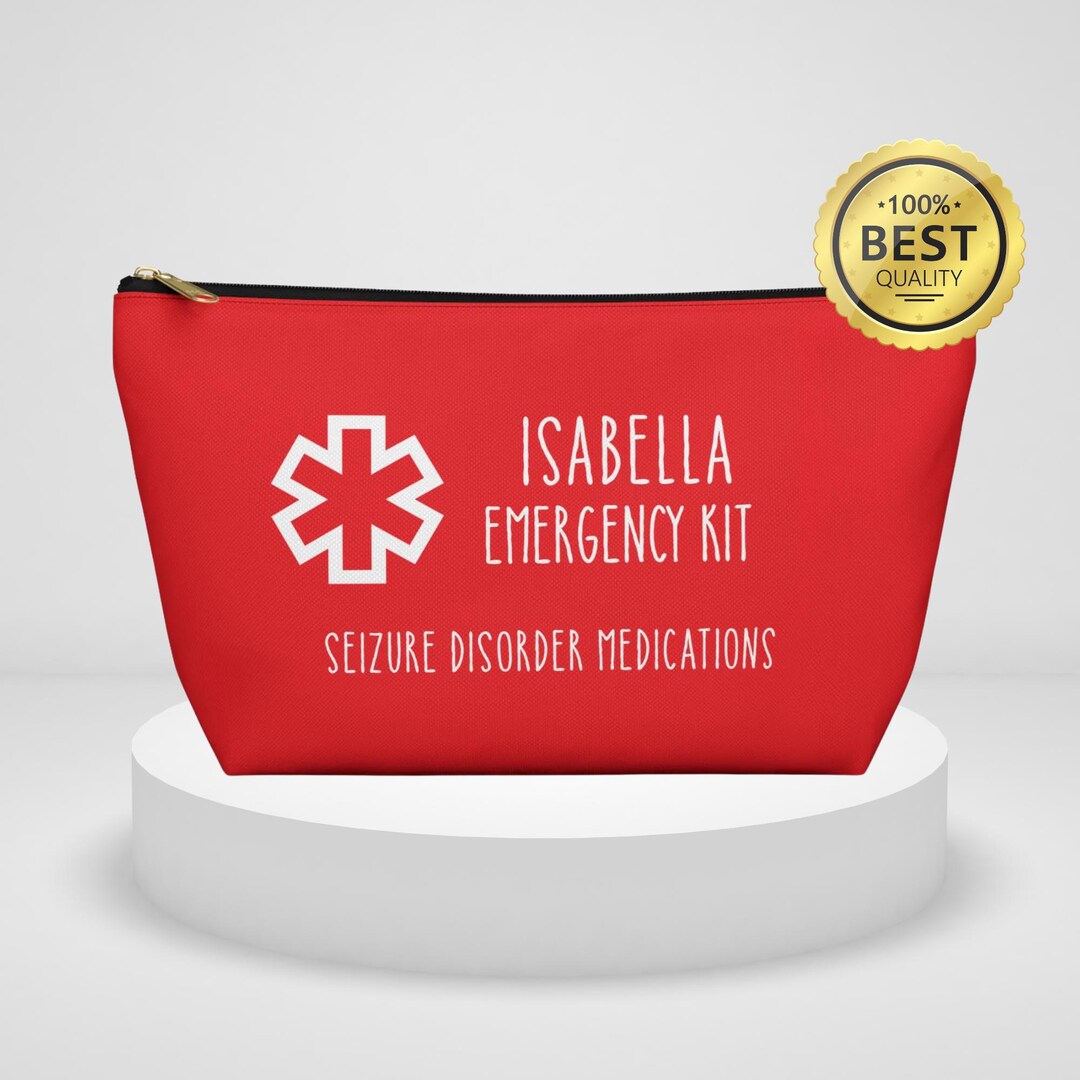 Seizure Disorder Medications Bag, Epilepsy Rescue Meds Pouch, Emergency ...