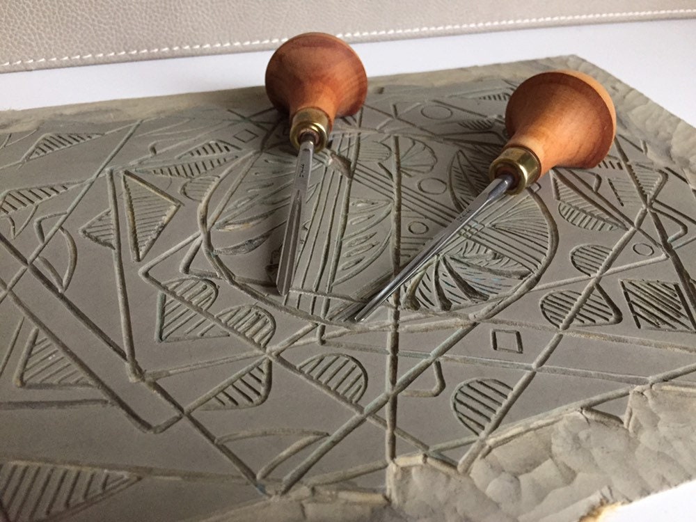 Lino Print Limited Edition A4 Linocut pattern Relief Print - Etsy UK