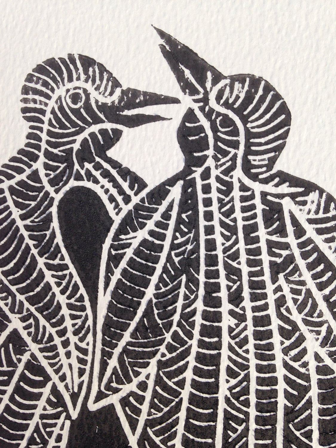 Lino Print limited Edition A4 Linocut titled Penguin - Etsy UK