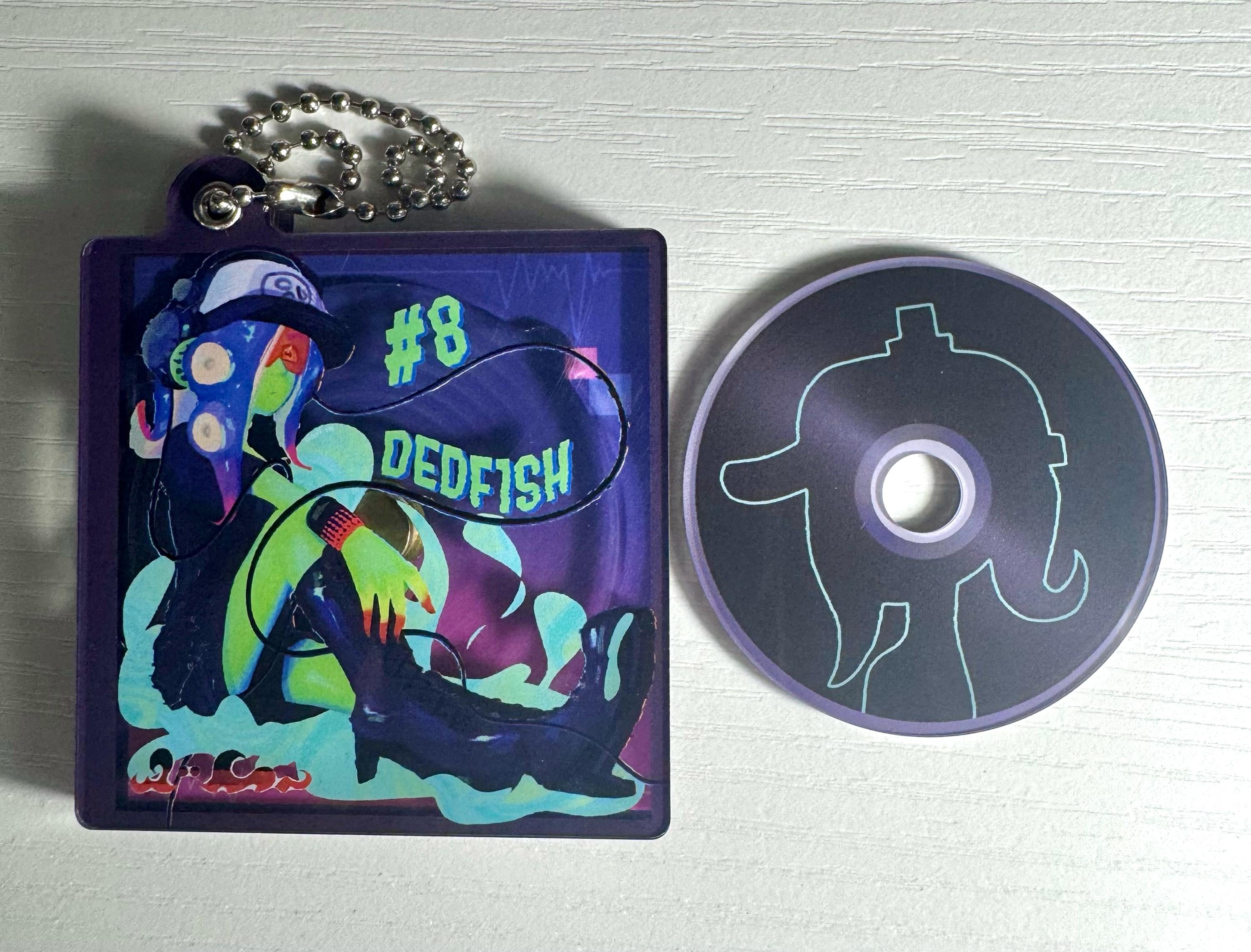 Splatoon Dedf1sh/acht CD Keychain - Etsy