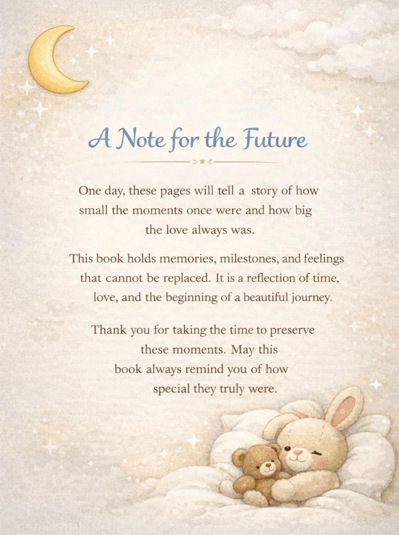 Baby Memory Book | Baby Keepsake Journal | Pregnancy Birth Milestones ...