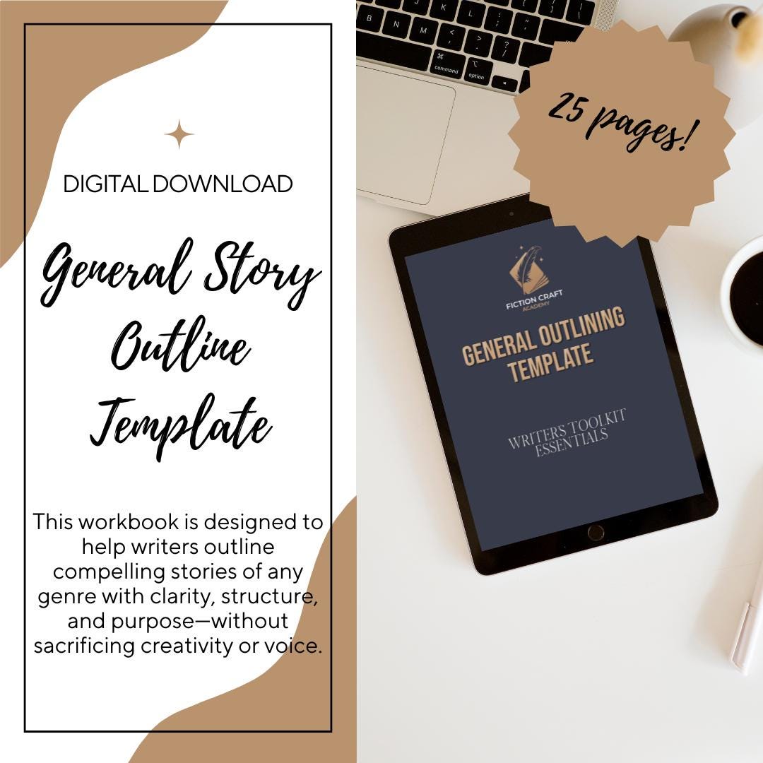 General Story Outline Template for Writers – Writer’s Toolkit Essential ...