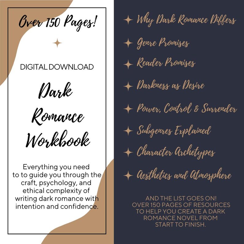 Dark Romance Workbook – Writing Templates, Craft Guides & Worksheets ...