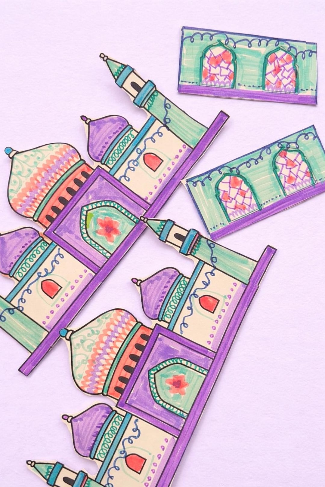 3D Masjid Craft – NO GLUE Printable | Slot-together Paper Mosque Puzzle ...