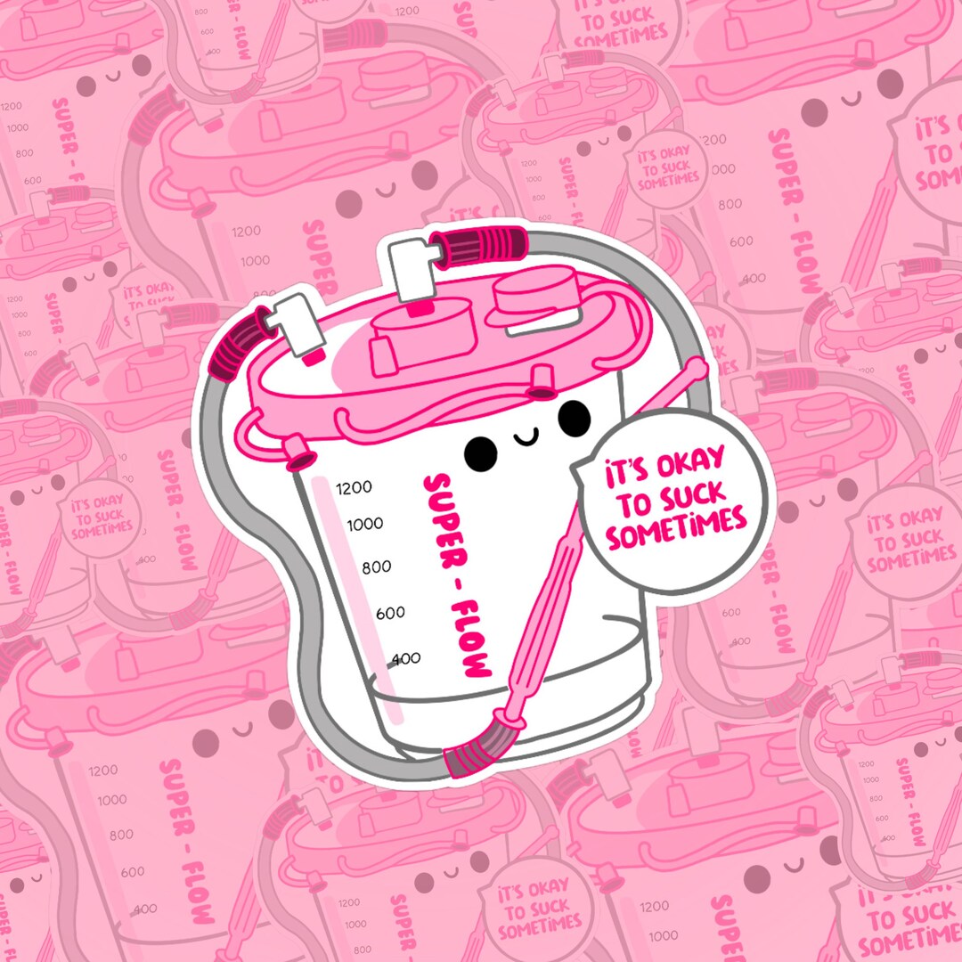 Pink Suction - Sticker - Etsy