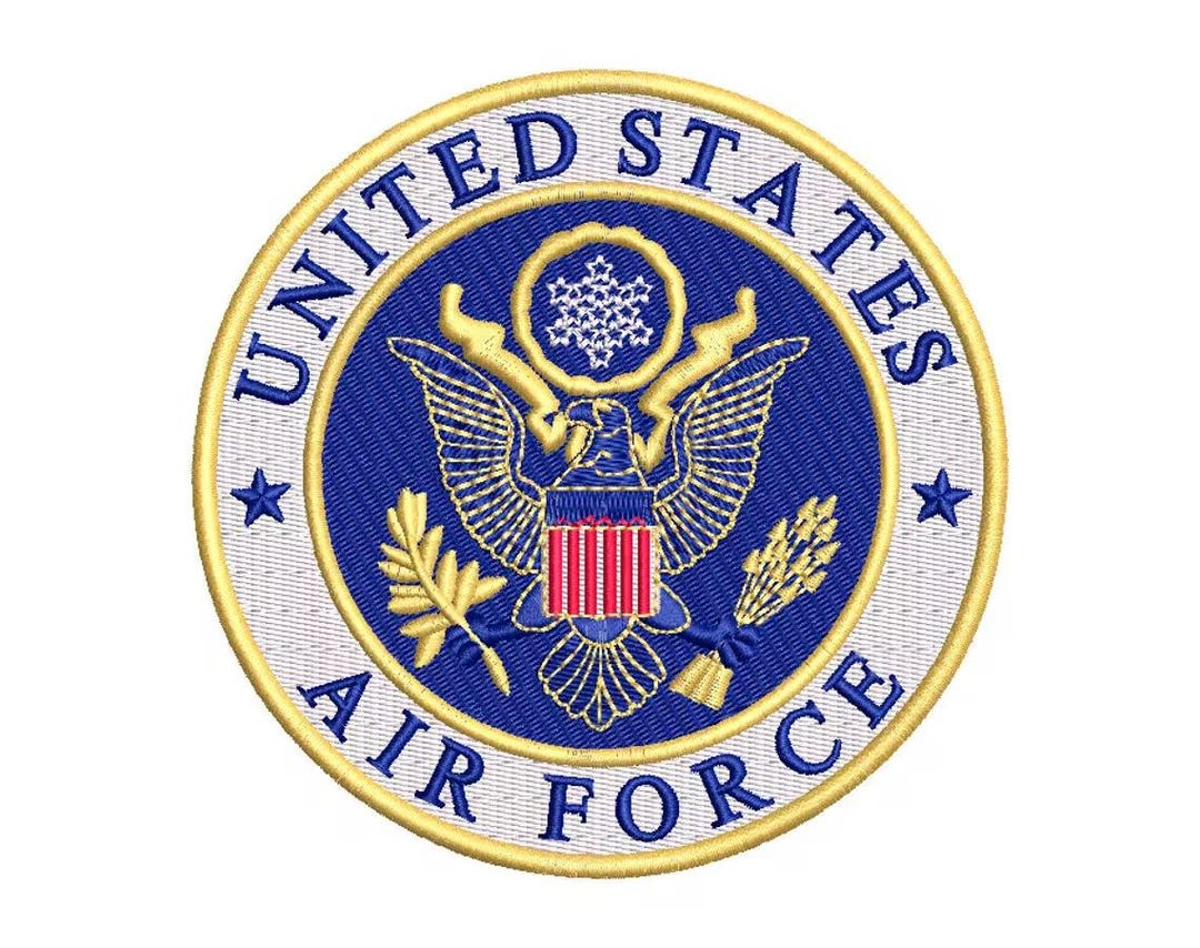 U.S. Air Force Embroidery Design #2 - 3 SIZES - Etsy
