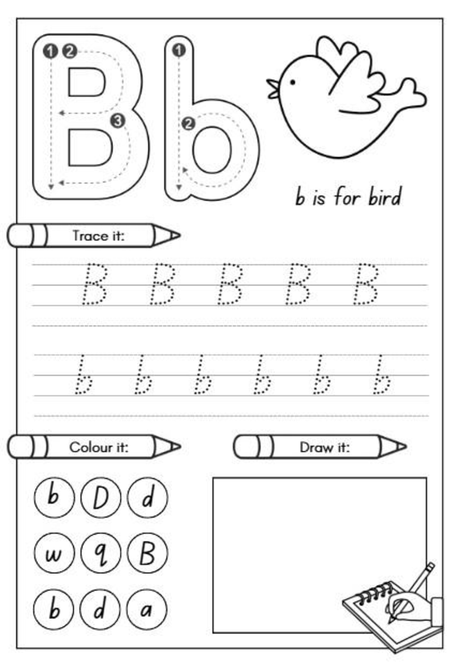 Alphabet Worksheet Bundle - Trace and Color A to Z. - Etsy