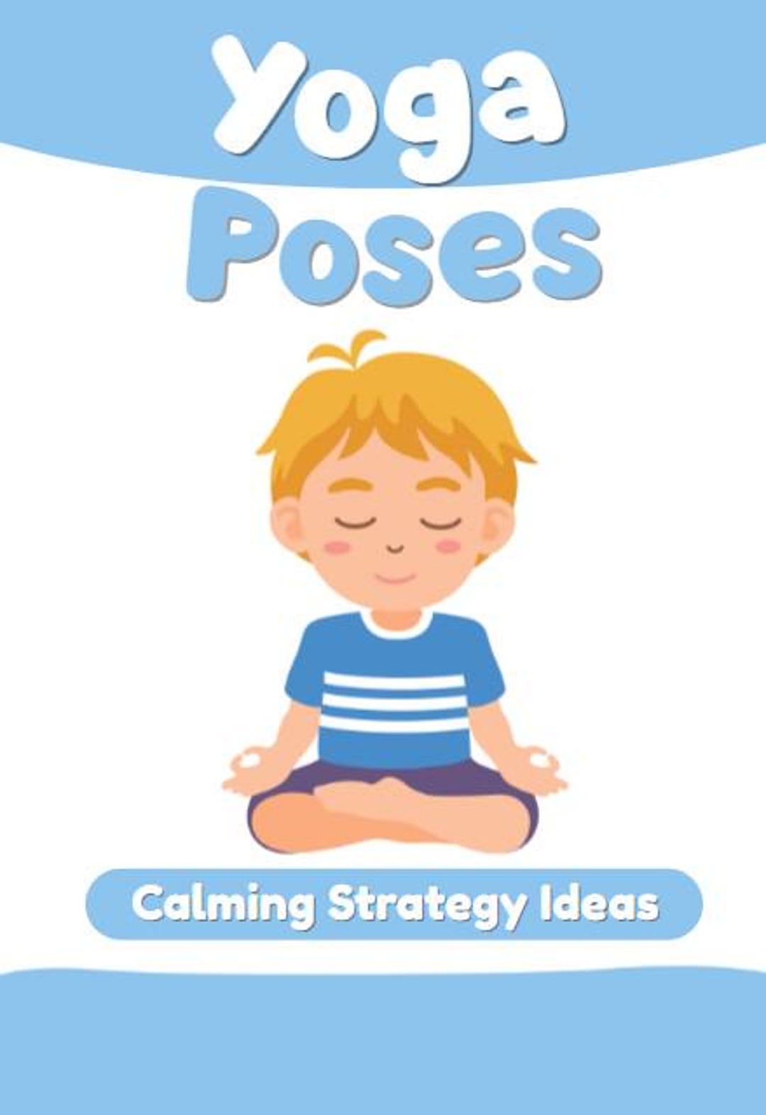 Kids Calming Strategy - Yoga Poses - Etsy