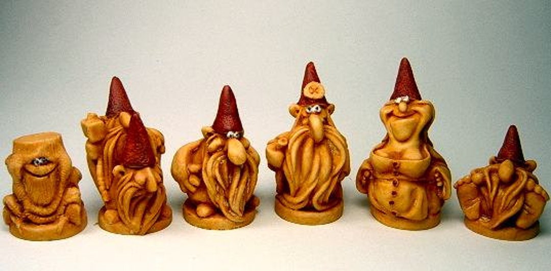 Gnomes LATEX CHESS Moulds/molds (9) - Etsy