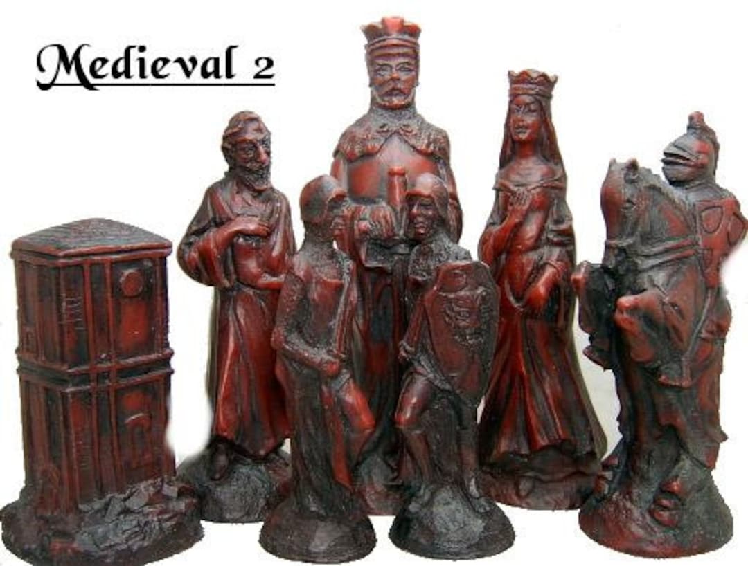 Large Medieval LATEX CHESS Moulds/molds (set of 9) - Etsy