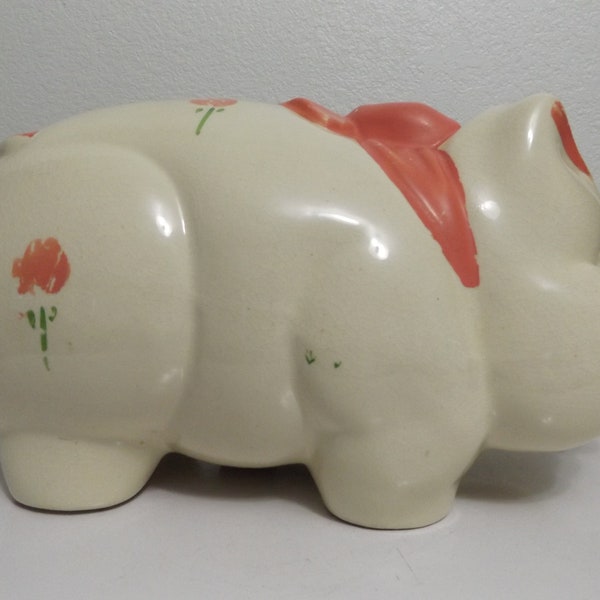 Large Vintage Ceramic Pig - Etsy