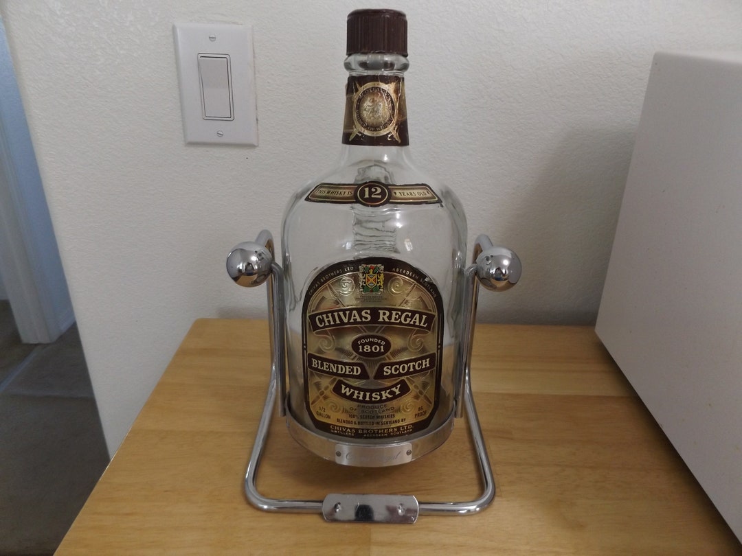 Vintage Large Metal Swinging Tilt and Pour Liquor Stand Cradle With ...
