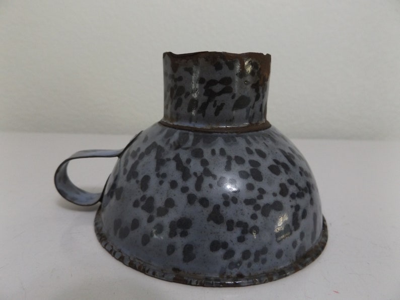 Vintage Two Gray Enamelware Graniteware Long Handle Ladle / | Etsy