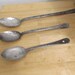 Three Vintage Large Metal/steel Hanging Kitchen Serving Spoons ...