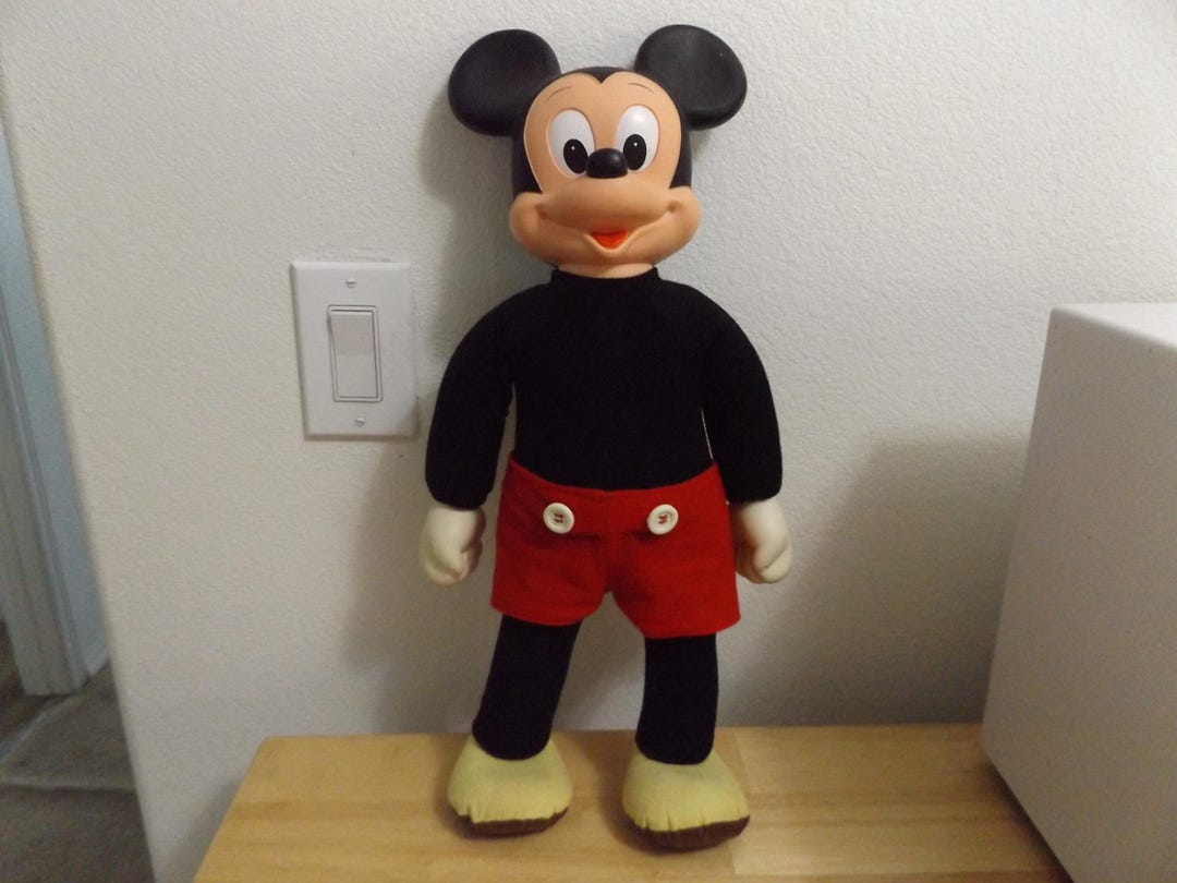 Vintage Walking Mickey Mouse Doll - Etsy
