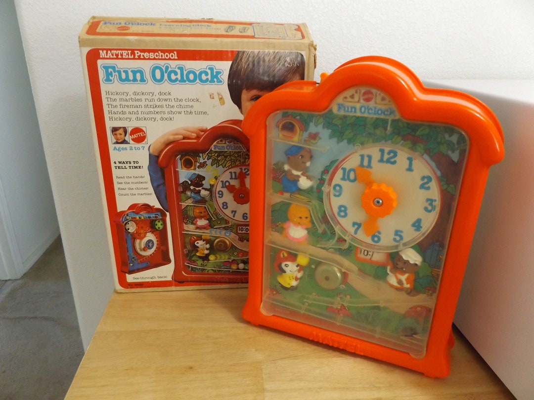 Vintage Mattel Preschool Fun O'clock / Learning Clock - Etsy