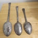 Three Vintage Large Metal/steel Hanging Kitchen Serving Spoons ...