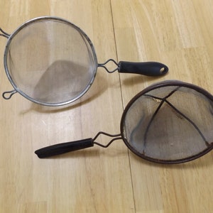 Four Vintage Kitchen Strainers Kitchen Decor Four Styles - Etsy
